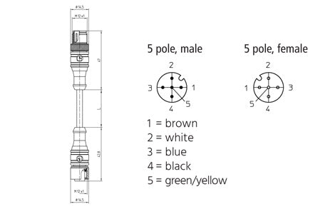 M12 - 5 Pole Male/Female – Allied Connectors